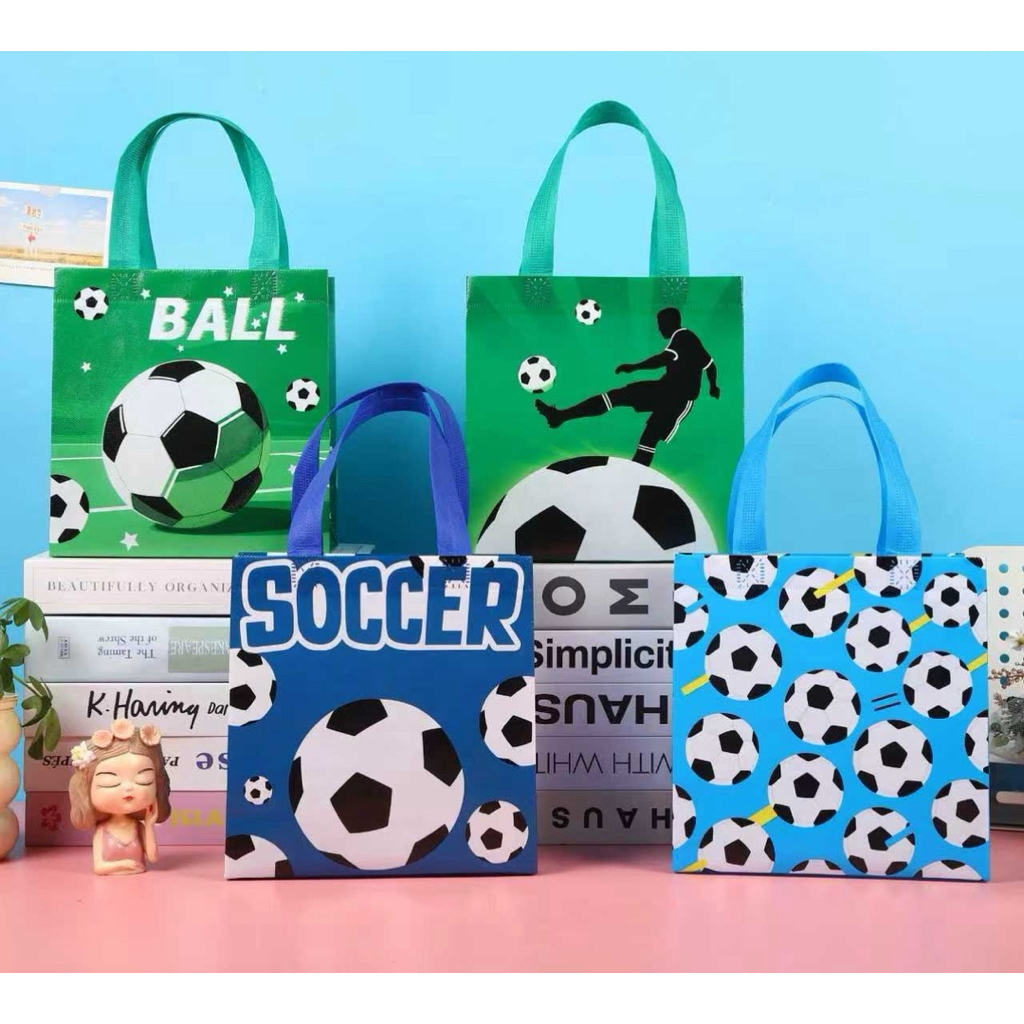 Jual Goodie bag motif bola soccer ball tas hadiah anak motif kartun ...