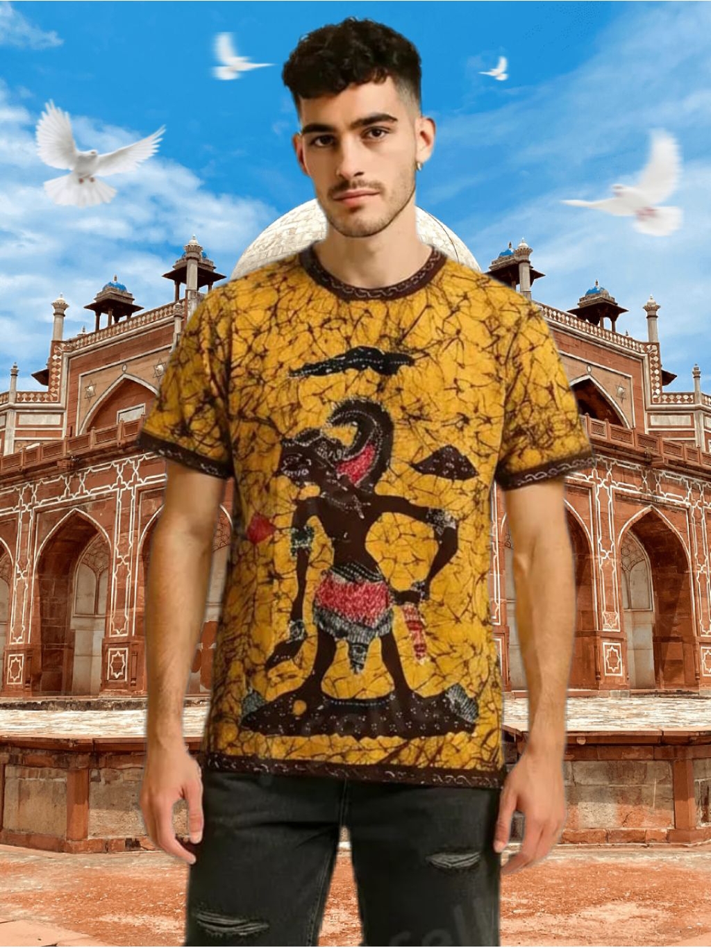 Jual Kaos Gambar Wayang Elegan batik Tulis Original | Shopee Indonesia