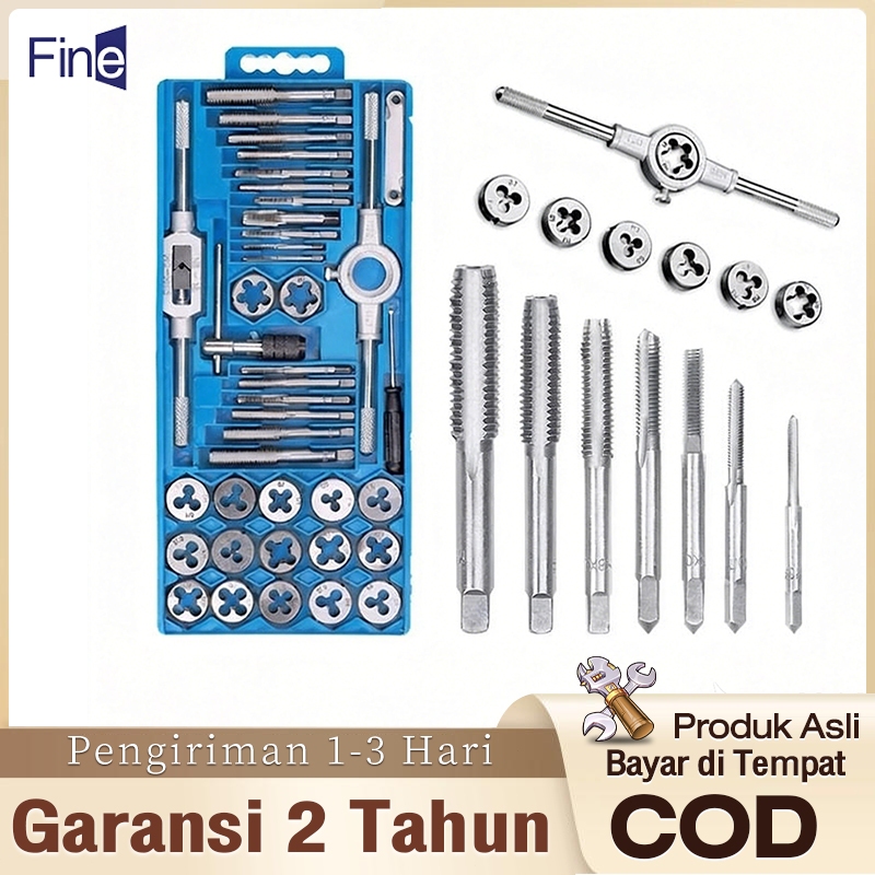 Jual Adjustable Hand Tap and Dies Set 12/20/40PCS - Alat Snai dan Tap ...