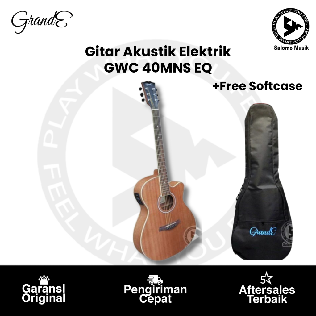 Jual Gitar Akustik Elektrik Grande GWC40 MNS EQ Original With Bag ...