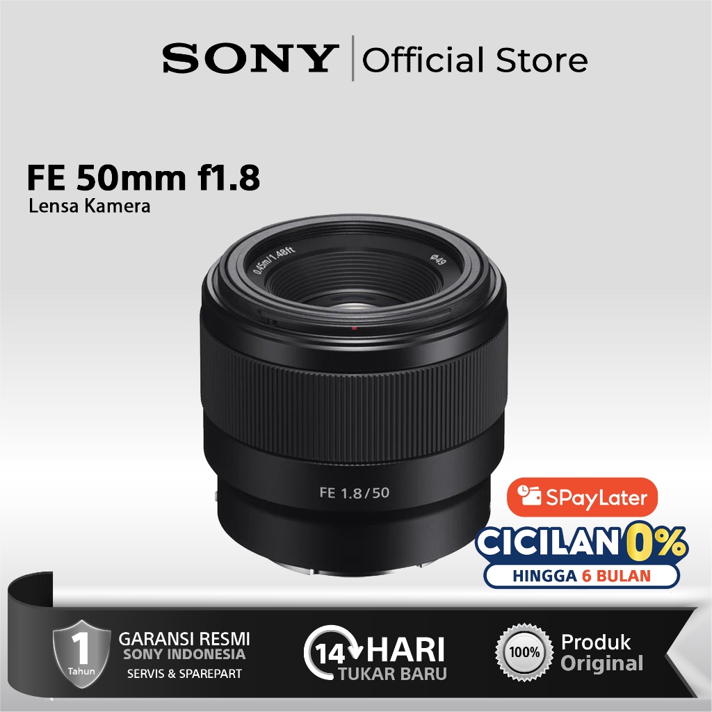 Jual SONY FE 50mm f/1.8 FULL FRAME LENS / Lensa Sony 50mm / SEL50F18F ...