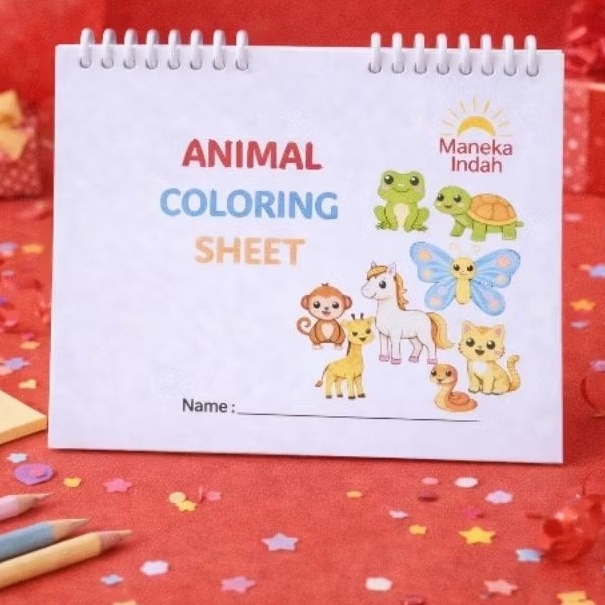 Jual Coloring Book | Buku MewarnaiWorksheet Anak TK SD 3 4 5 6 7 Tahun ...