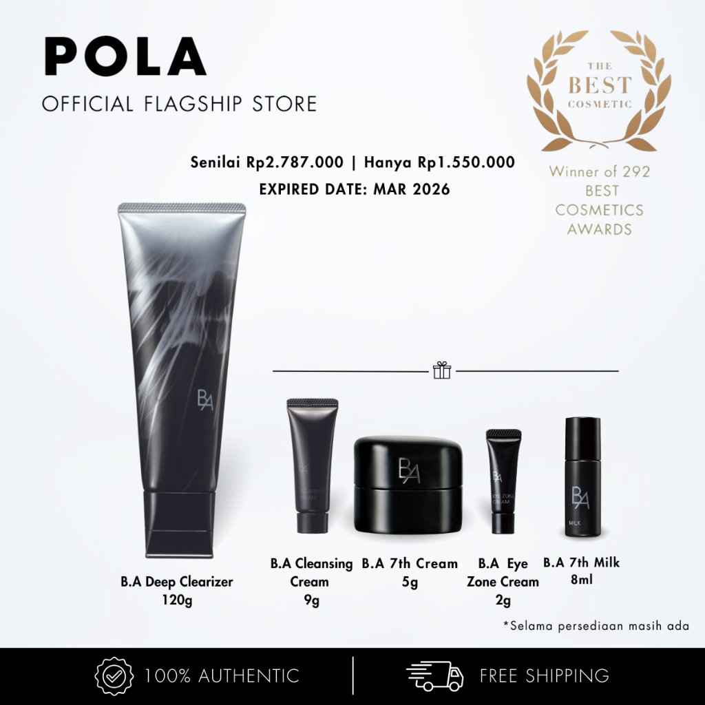 Jual POLA B.A Deep Clearizer Facial Wash Facial Mask [EXP MAR 2026 ...
