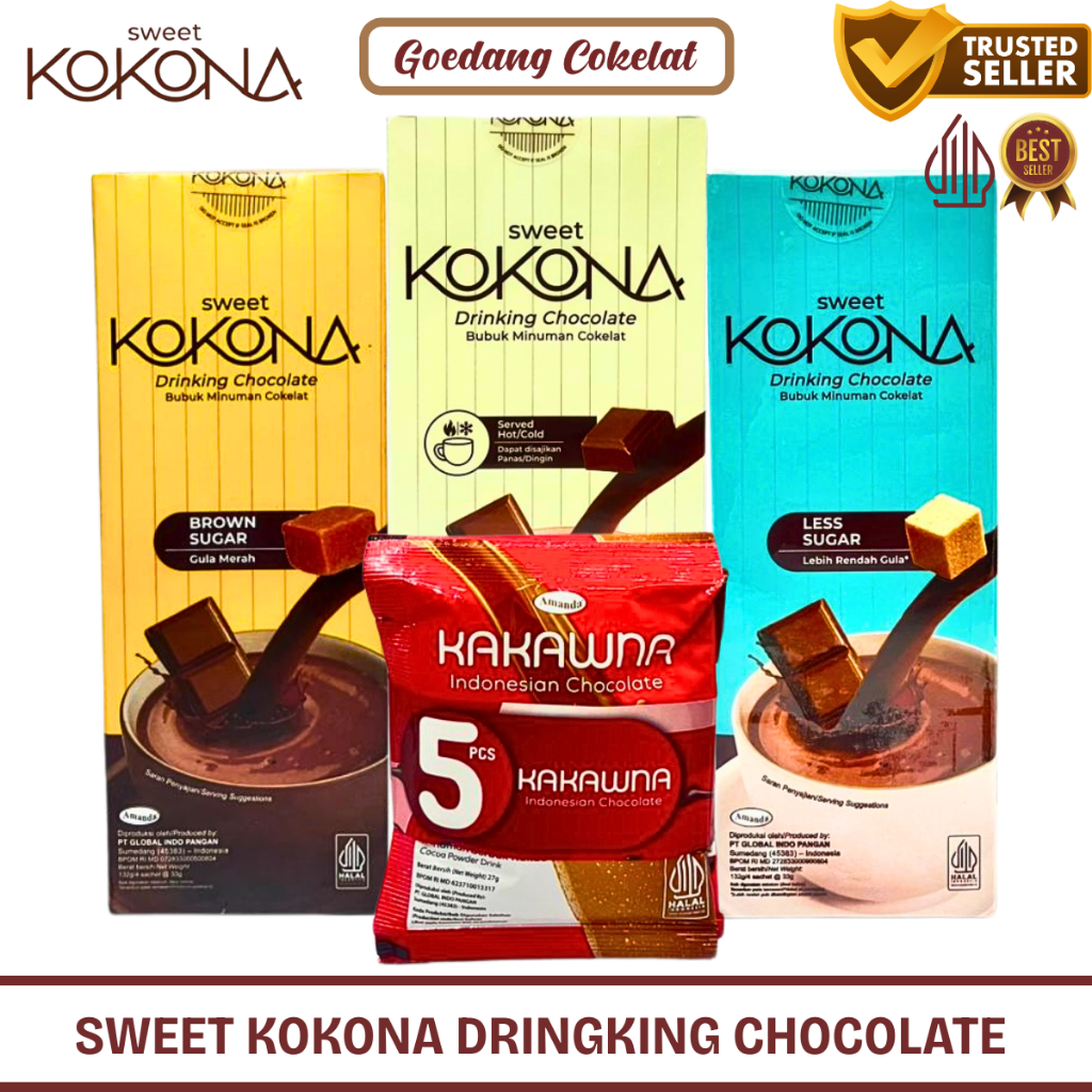 Jual Bubuk Minuman Cokelat Sweet Kokona Kakawna Drink Chocolate ...