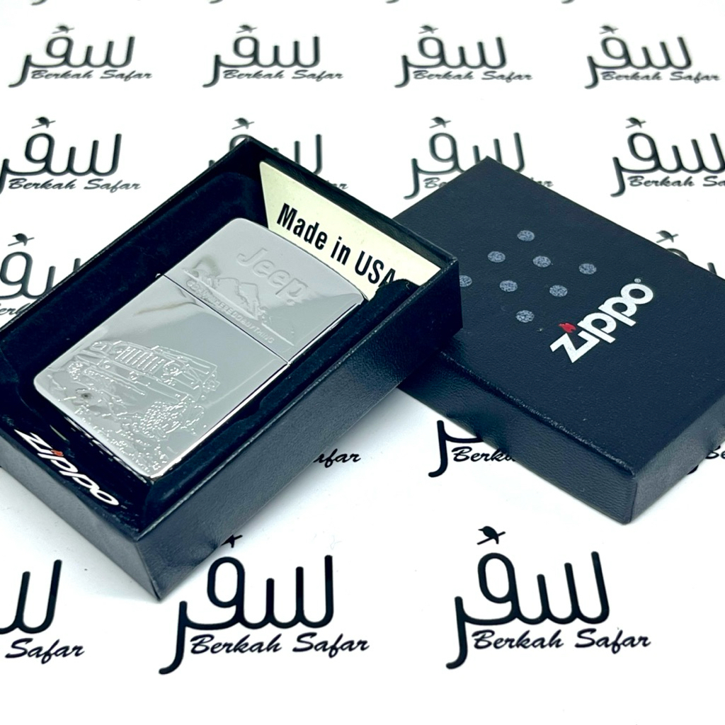 Jual Zippo Silver Jeep Full Chrome Go Anywhere Go Anything Original ...