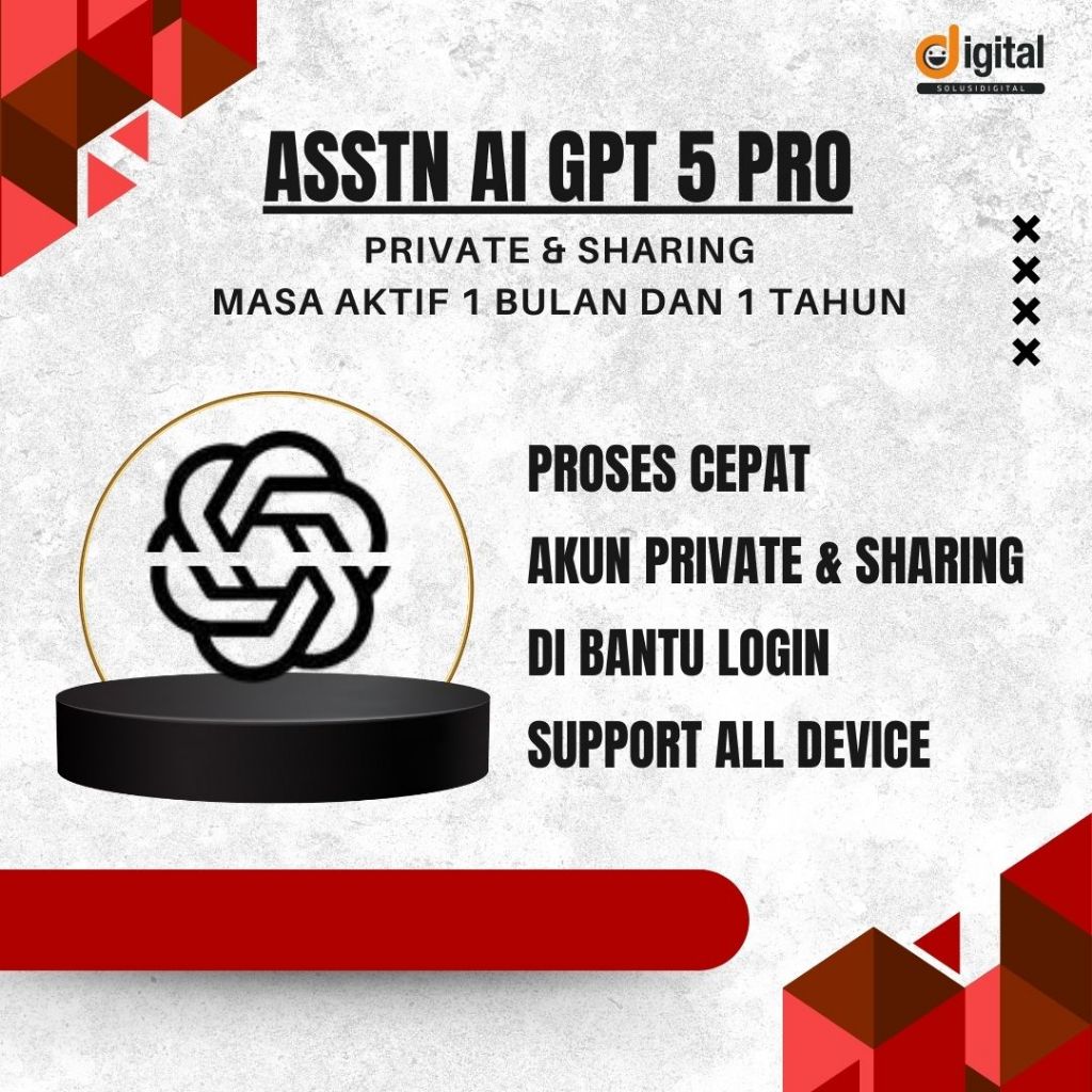 Jual 1000++ + Prompt Akses GPT 5 1 Tahun Private (GO) | Shopee Indonesia