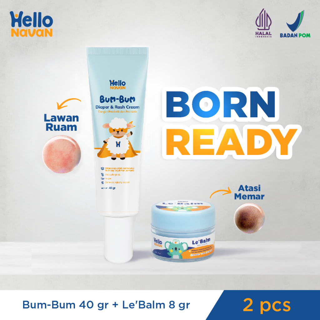 Jual PAKET BORN (BUMBUM 40 GRAM + LE'BALM 8 GRAM ) | Shopee Indonesia