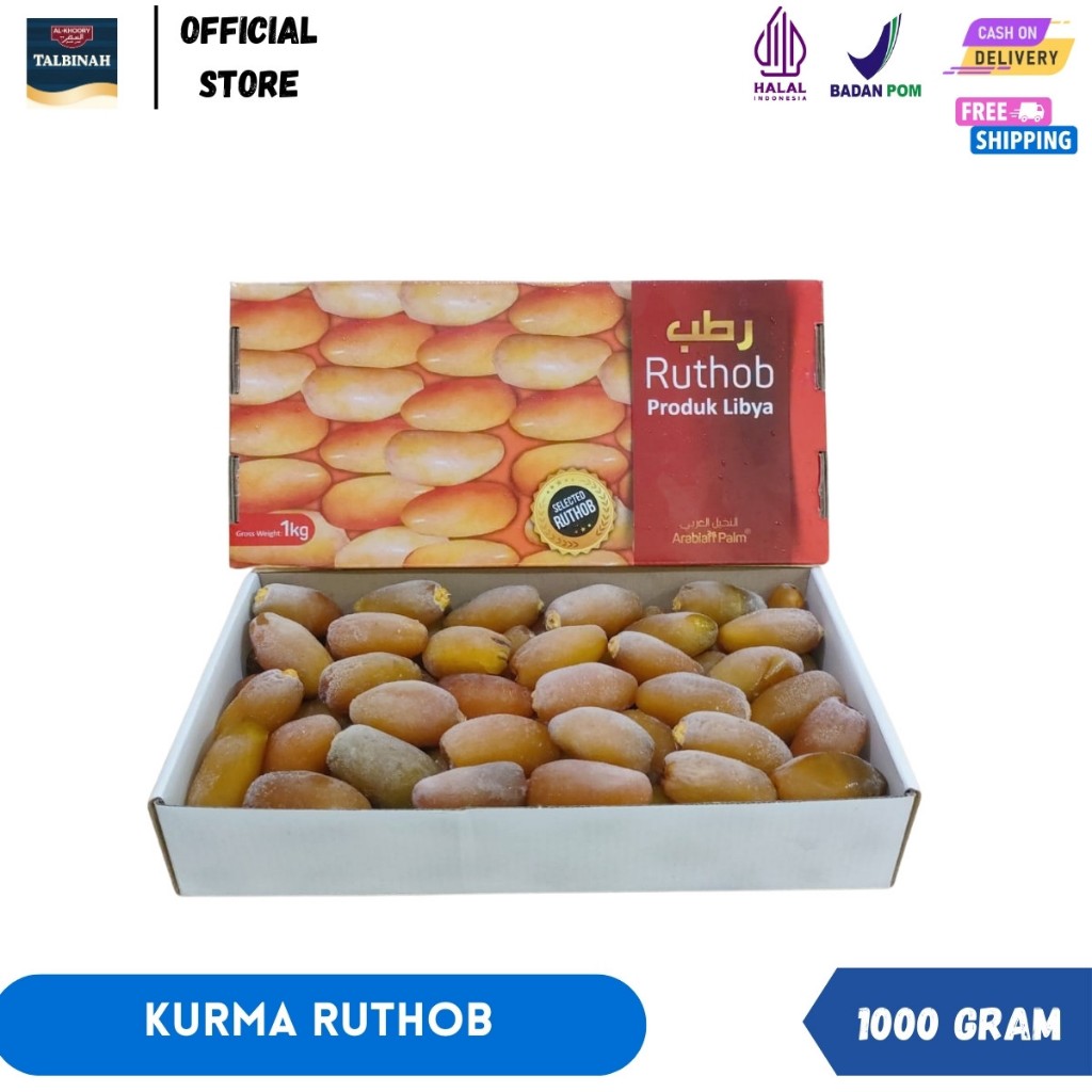 Jual Kurma Ruthob Fresh Libya Dates Kurma Setengah Matang Beku Premium ...