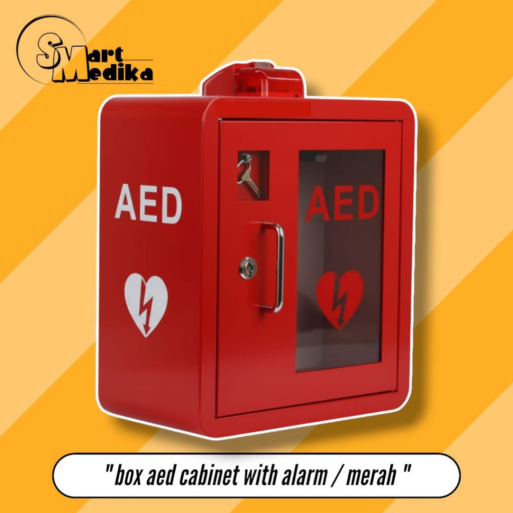 Jual BOX AED CABINET WITH ALARM / BOX AED DEFIBRILLATOR / BOX AED WALL ...