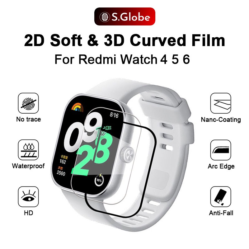 Jual 2D Anti-Scratch 3D Coverage Screen for Redmi Watch 4 5 6 Full ...