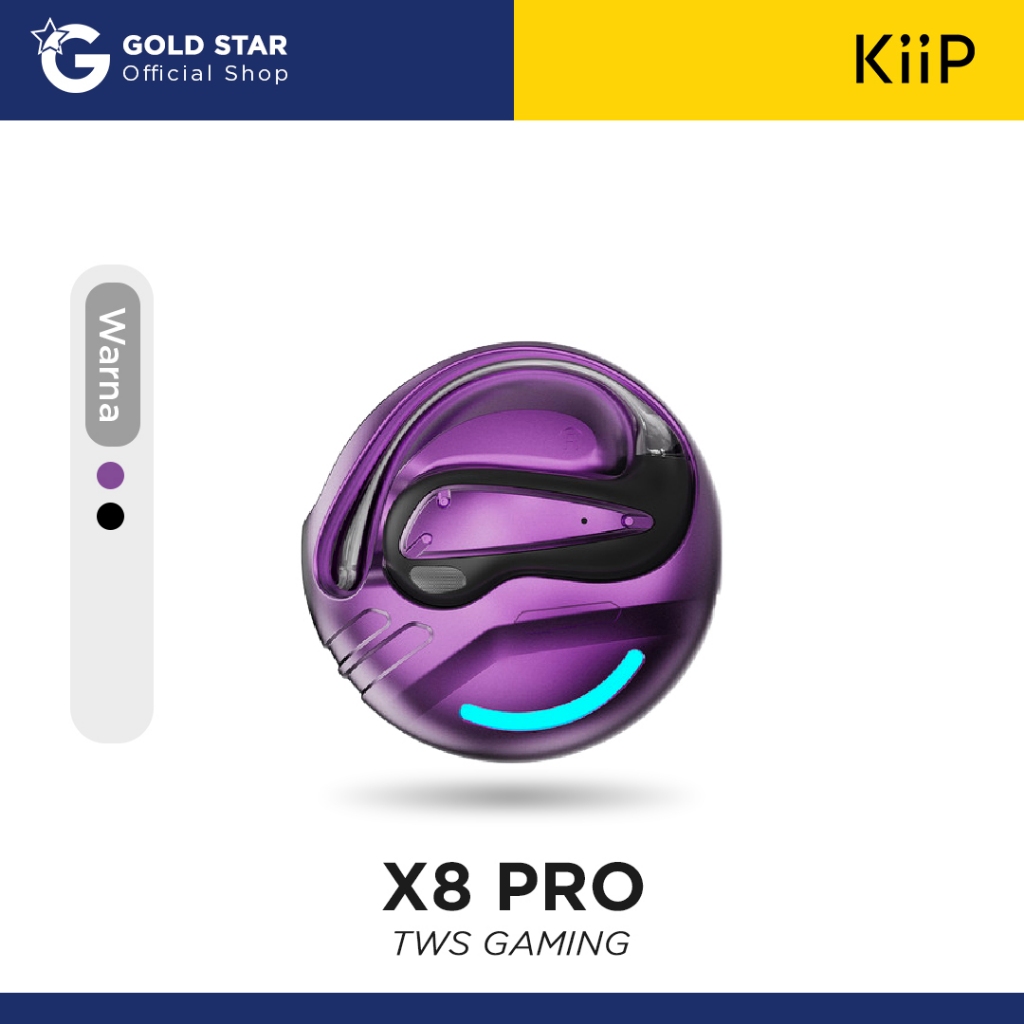 Jual KiiP X8 PRO OWS TWS Gaming Open Ear Hook Headphone IPX7 Waterproof ...