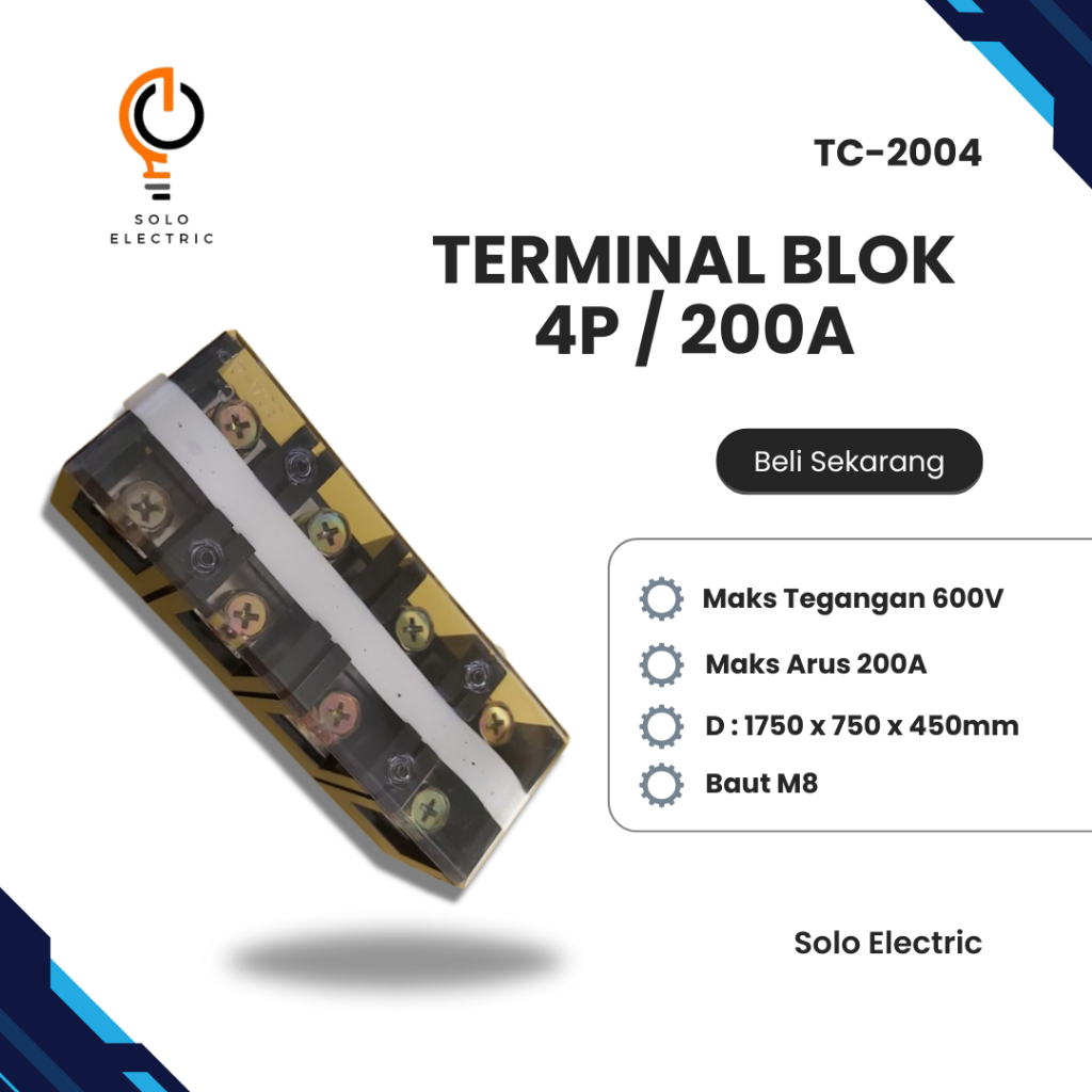 Jual Terminal Blok 200A / Terminal 4 pole 200A | Shopee Indonesia