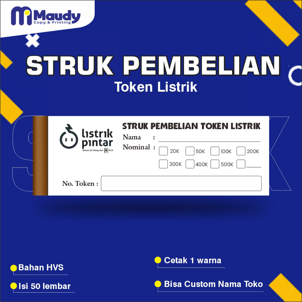 Jual struk pembelian token listrik / struk token /pembayaran / nota ...