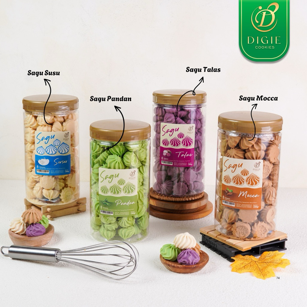 Jual Sagu Susu - Kue Kering Sagu Susu | Digie Cookies | Berat 300 gram ...