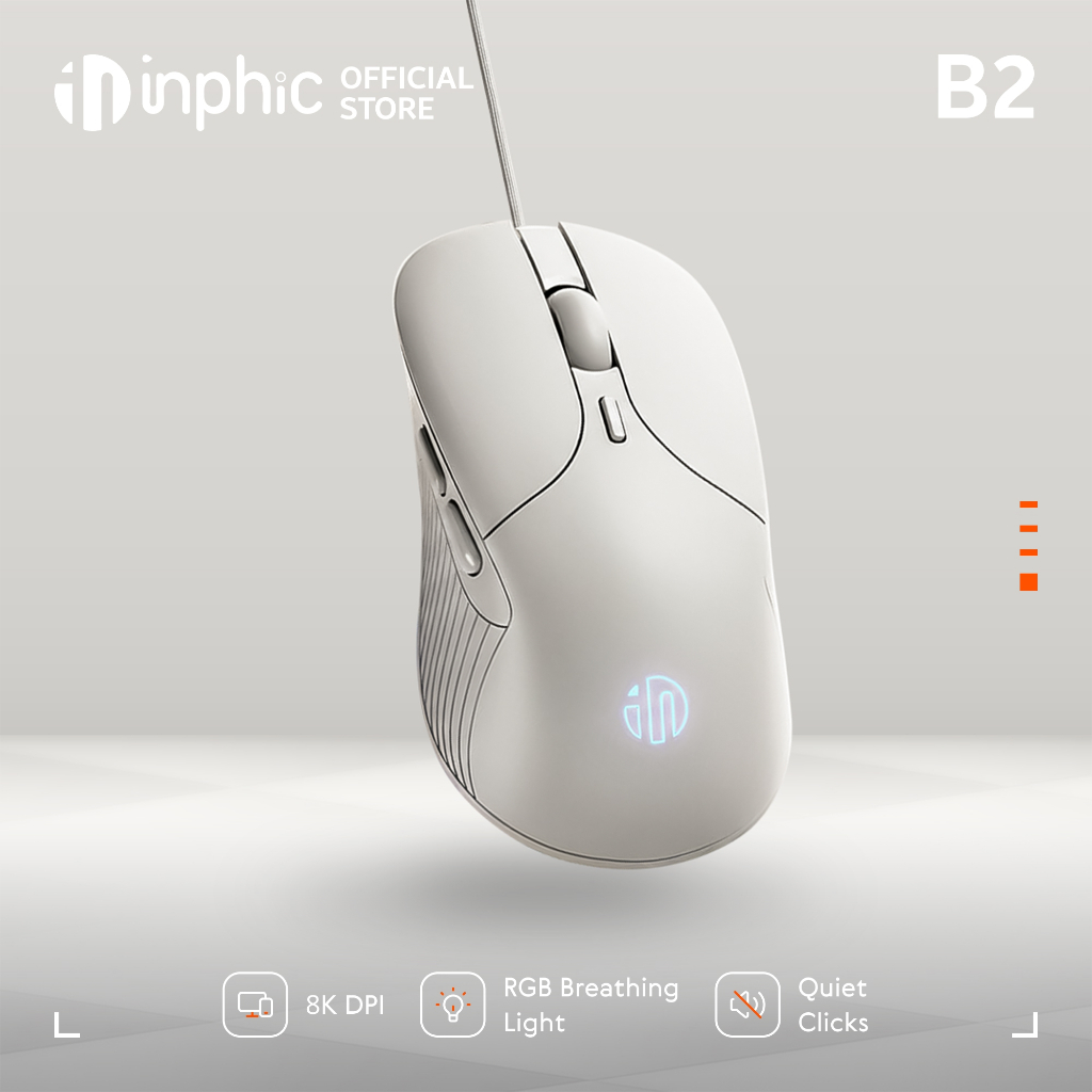 Jual INPHIC B2 Mouse Gaming Wired Silent Click RGB | Shopee Indonesia