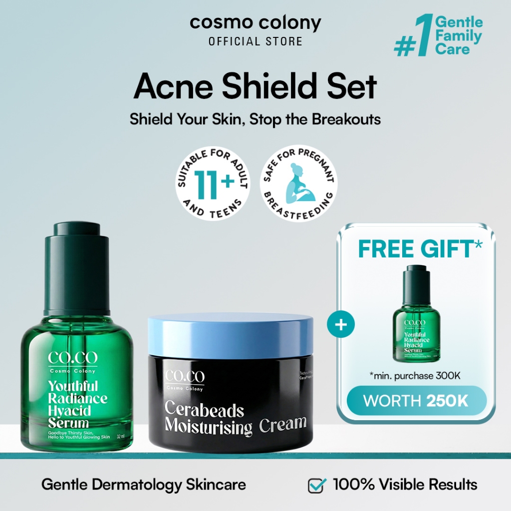 Jual Cosmo Colony Gentle Dermatology Family Care Acne Shield Set ...