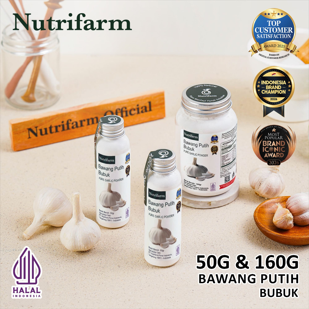 Jual Nutrifarm Bawang Putih Bubuk 50g 160g | Shopee Indonesia