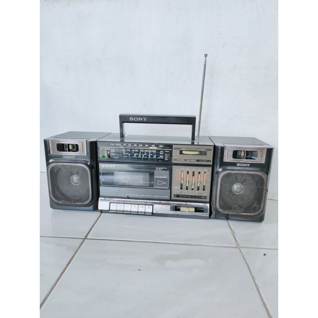 Jual Sony vintage Radio AM FM Tape stereo cassette player recorder sony ...