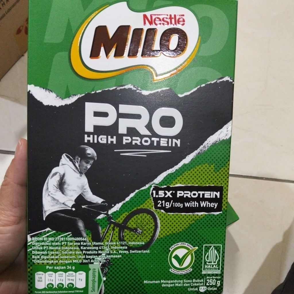Jual Nestle Milo Pro High Protein 250g | Shopee Indonesia