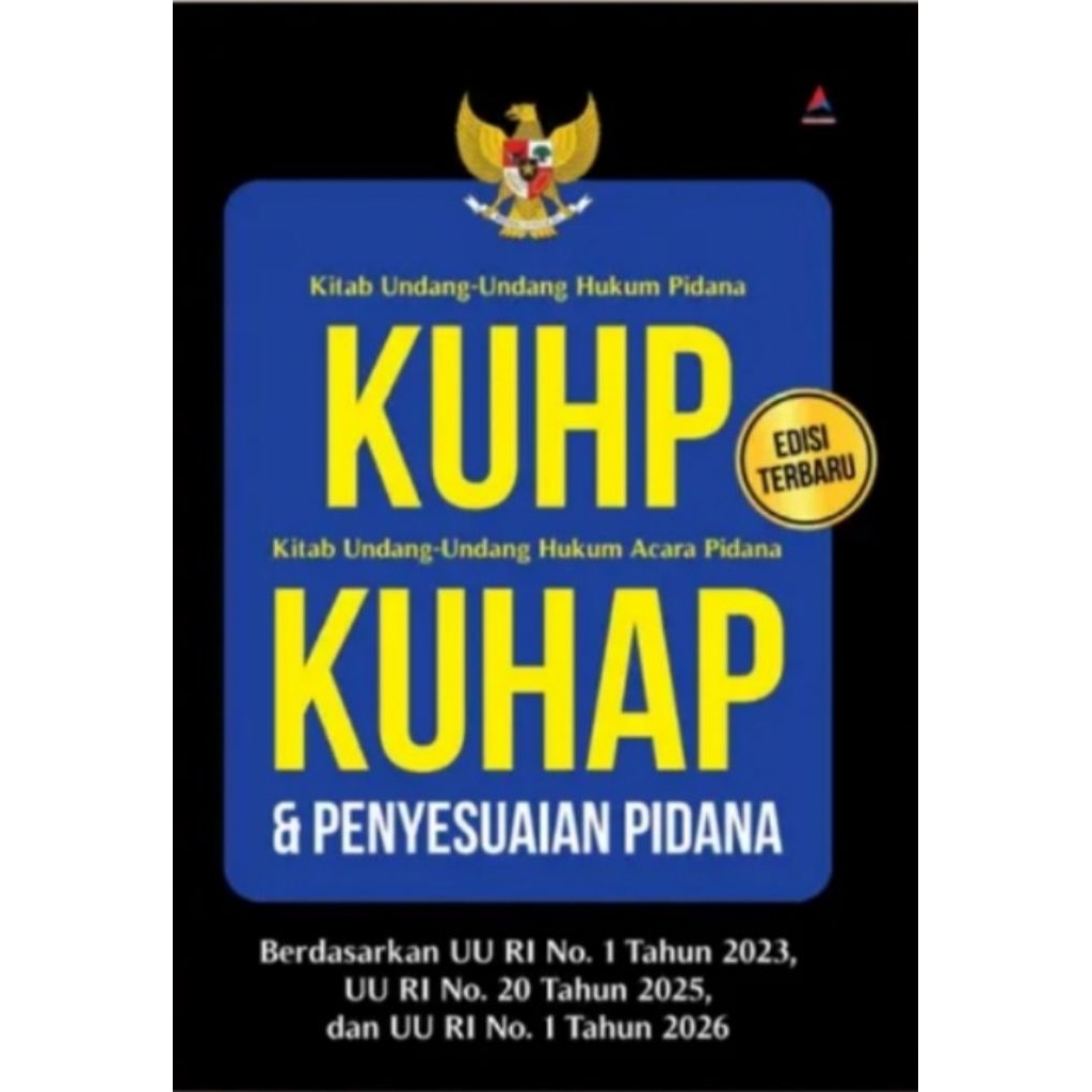 Jual BUKU KUHP, KUHAP & PENYESUAIAN PIDANA : Berdasarkan UU RI No. 1 ...