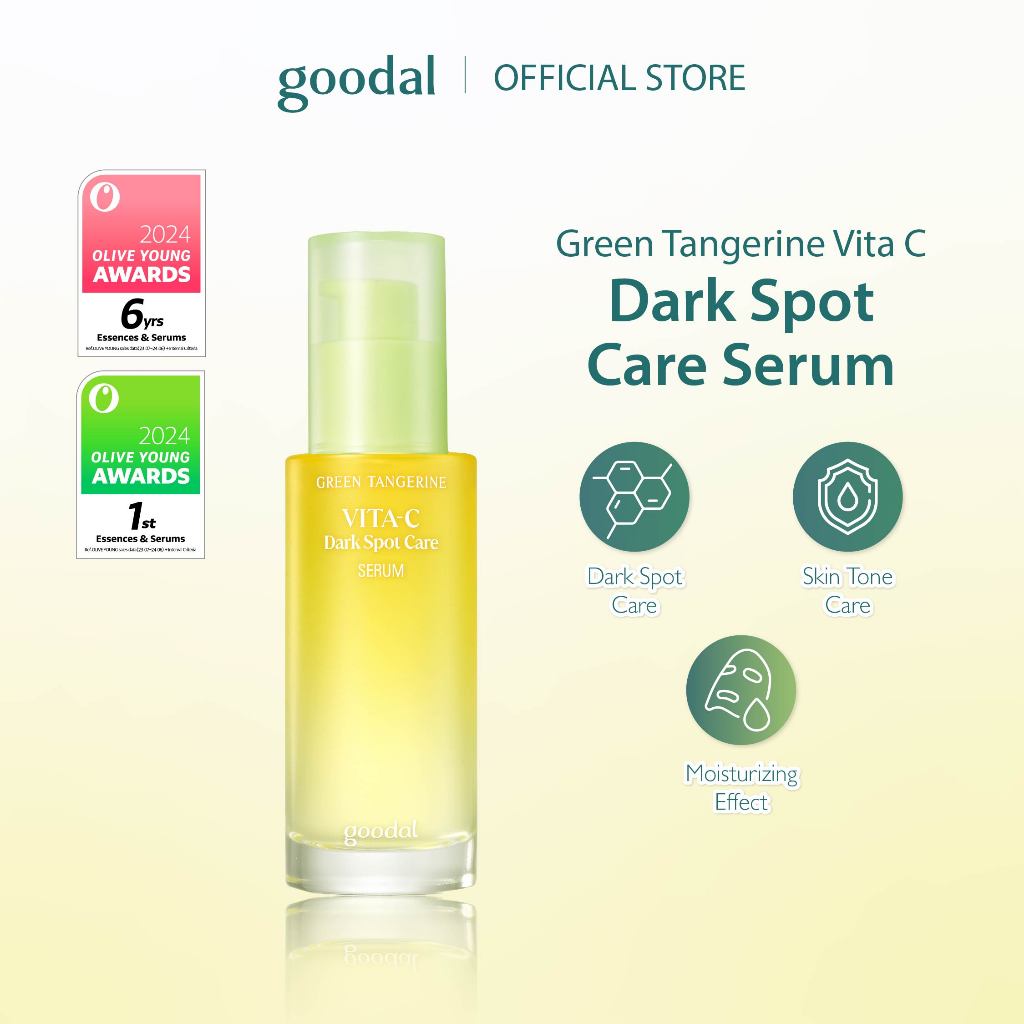 Jual GOODAL Green Tangerine Vita C Dark Spot Care Serum 40ml | Shopee ...