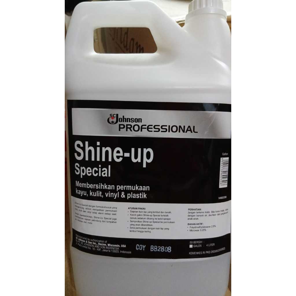 Jual Shine Up Johnson 2 Liter Furniture Polish Pembersih kayu dan kulit ...