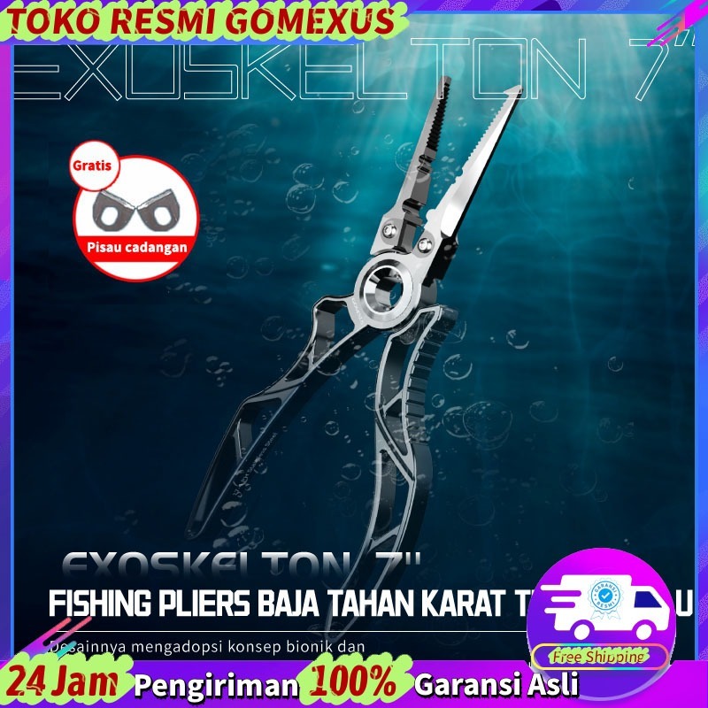 Jual Gomexus Tang Pancing multifungsi SUS7 Fishing Pliers Stainless ...