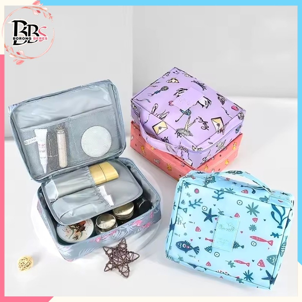 Jual BORES Tas Kosmetik Multifungsi Kosmetik Pouch Tas Make Up Monopoly ...