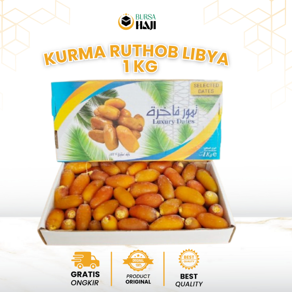 Jual Kurma Ruthob Libya 1 kg Selected Kurma Fresh Kuning | Shopee Indonesia