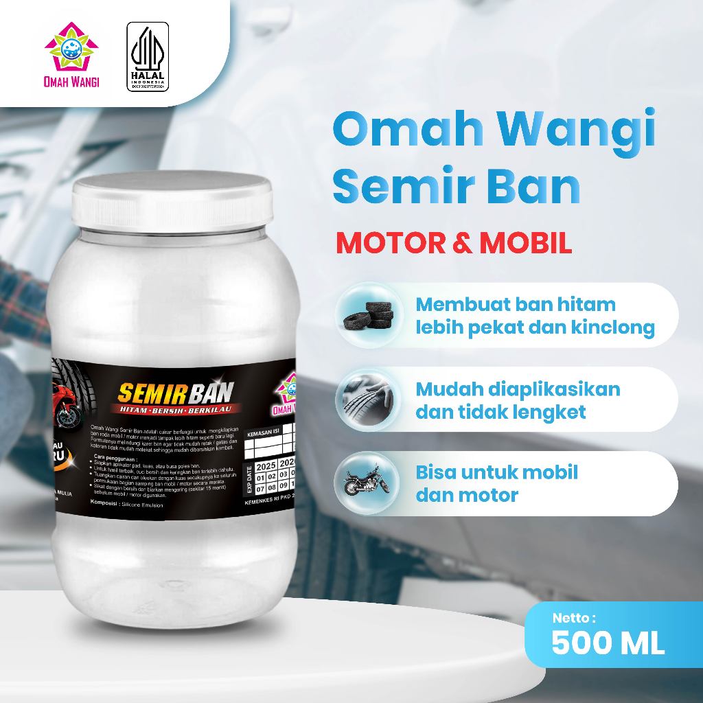 Jual Semir Ban Omah Wangi 500ML Perlindungan dan Kilau Maksimal untuk ...