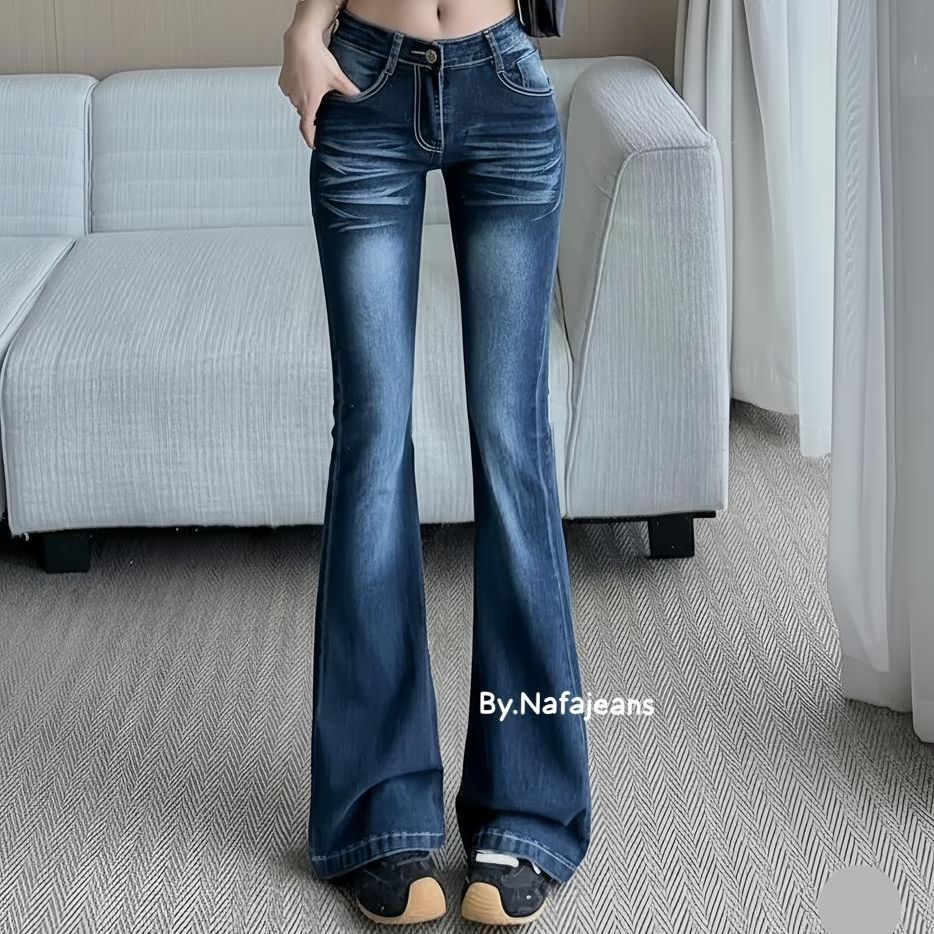 Jual Highwaist Cutbray Jeans Retro Wisker Wanita - Highwaist Jeans ...