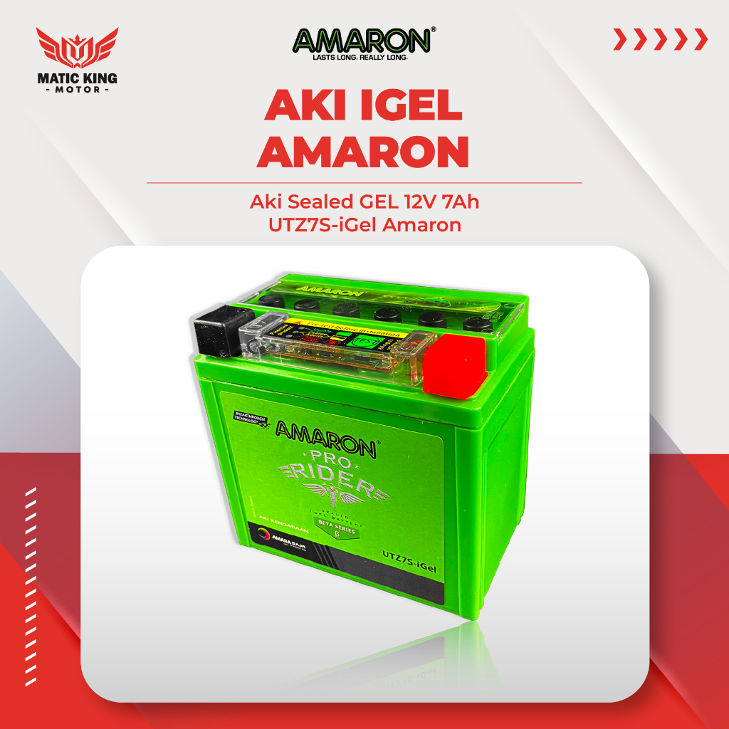 Jual AMARON Aki Gel Accu Motor Vario PCX ADV Beat Scoopy Stylo Supra CB ...