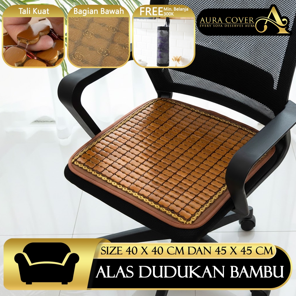 Jual Alas Duduk Bambu Tatakan Jok Kursi Mobil / Alas Kursi Bamboo Anti ...