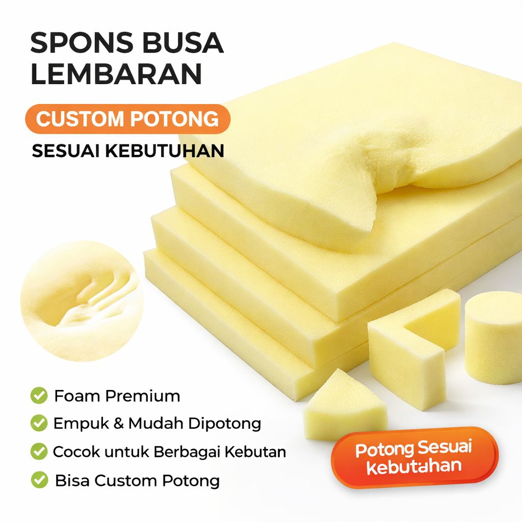 Jual Spon Busa Lembaran Custom Potong Sesuai Kebutuhan – Tebal 1.5 / 2 ...