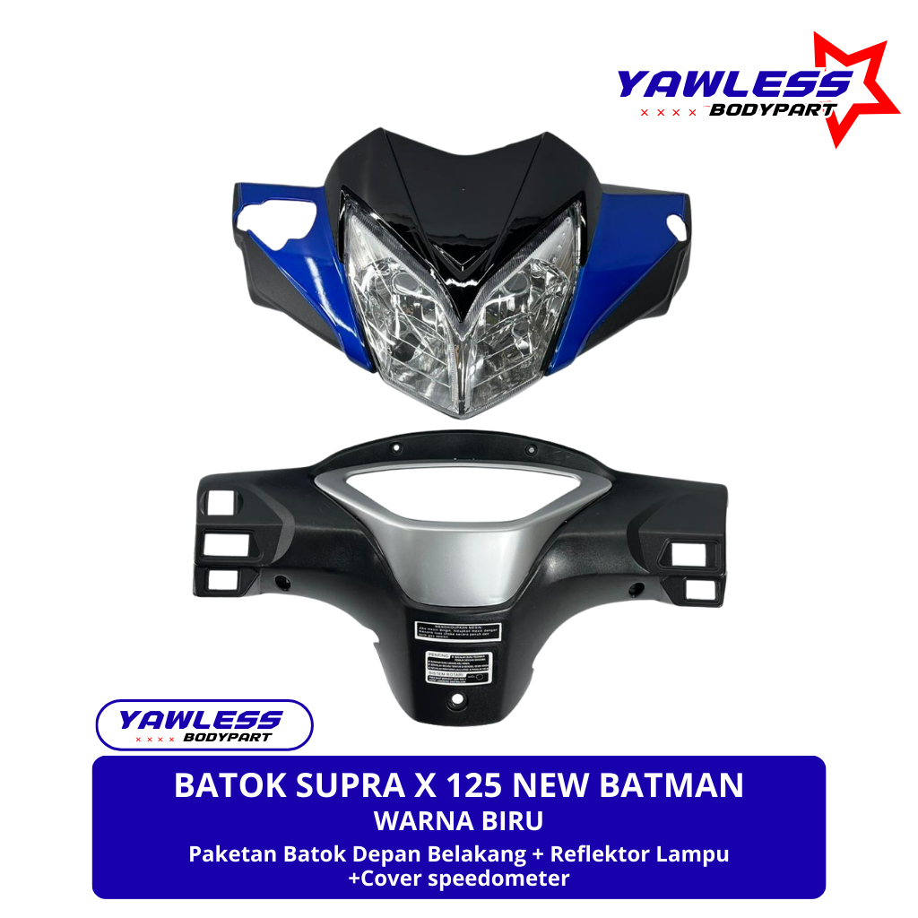 Jual batok supra x 125 batman biru full set kualitas terjamin | Shopee ...