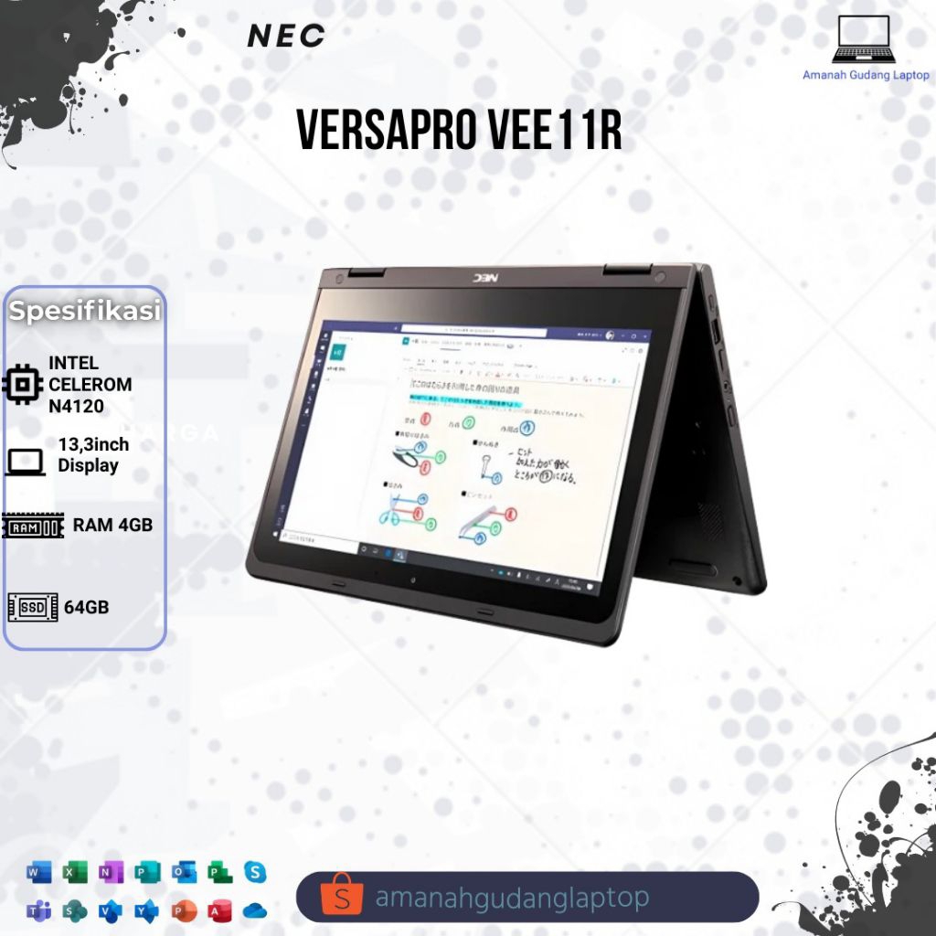Jual Laptop Nec Versapro VEER11R Intel Celeron N4120 Ram 4GB emmc 64GB ...