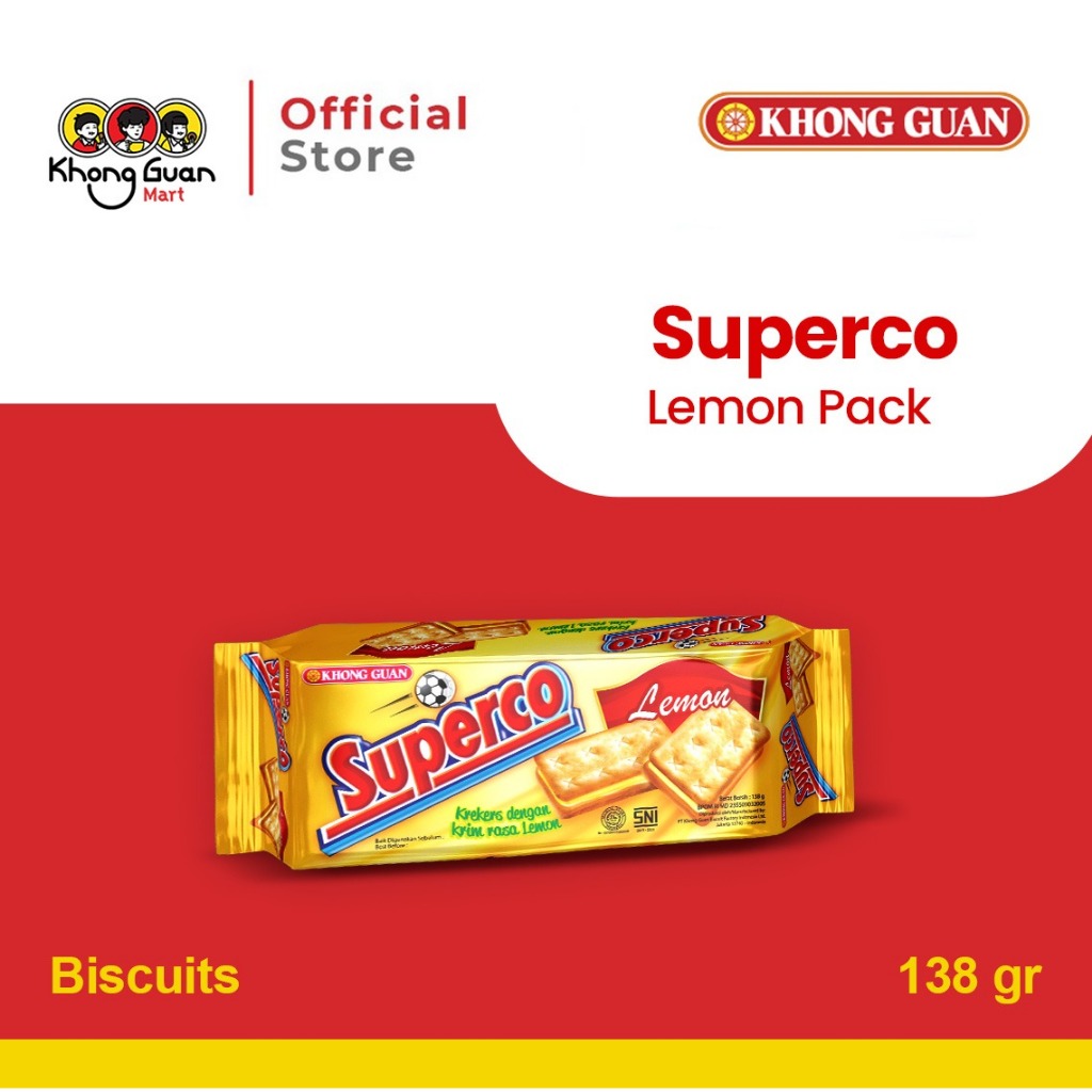 Jual KHONG GUAN Superco Lemon Pack 138 Gram | Shopee Indonesia