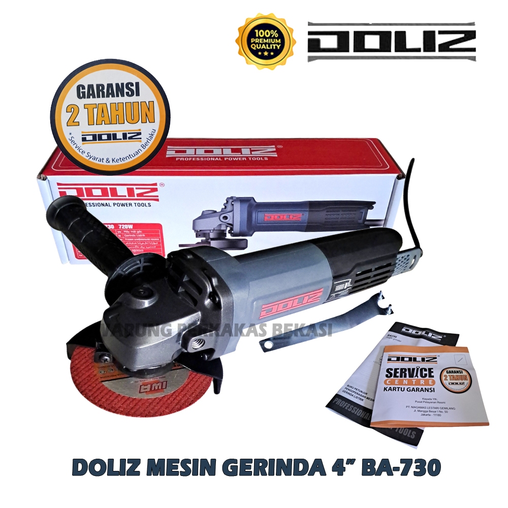 Jual 2 Tahun Garansi DOLIZ BA730 4" Mesin Gerinda Tangan / Angel ...