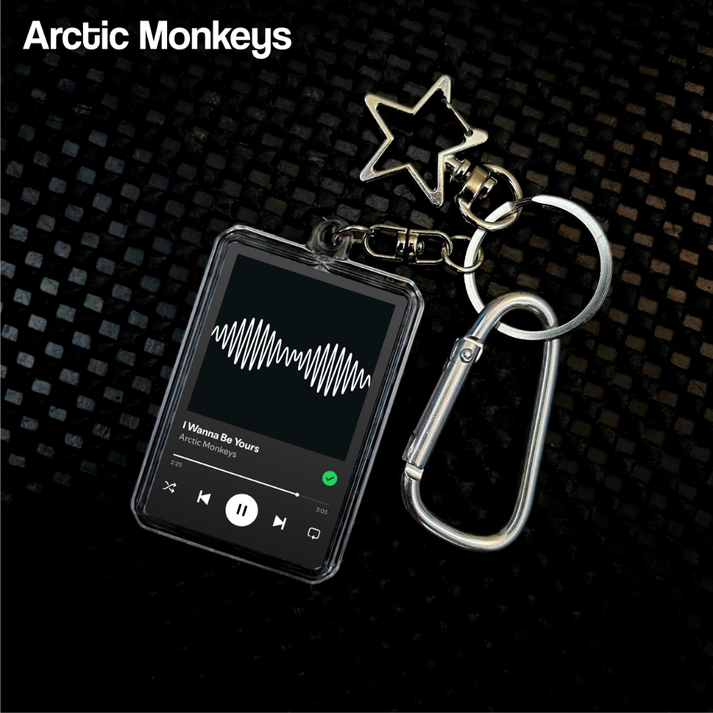 Jual Gantungan Kunci Arctic Monkeys Keychain Spotify Scan Barcode 2 ...