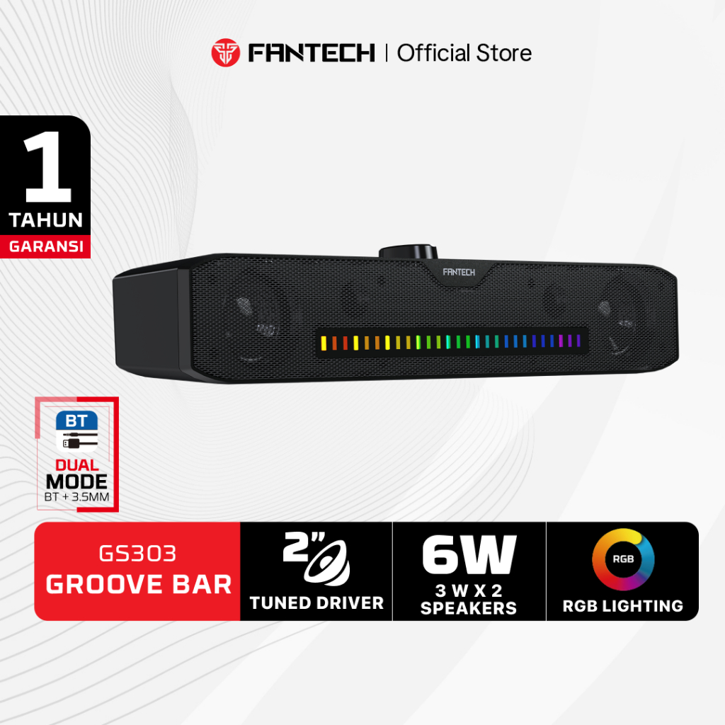 Jual Fantech Speaker Gaming Bluetooth GROOVE BAR GS303 RGB Soundbar ...