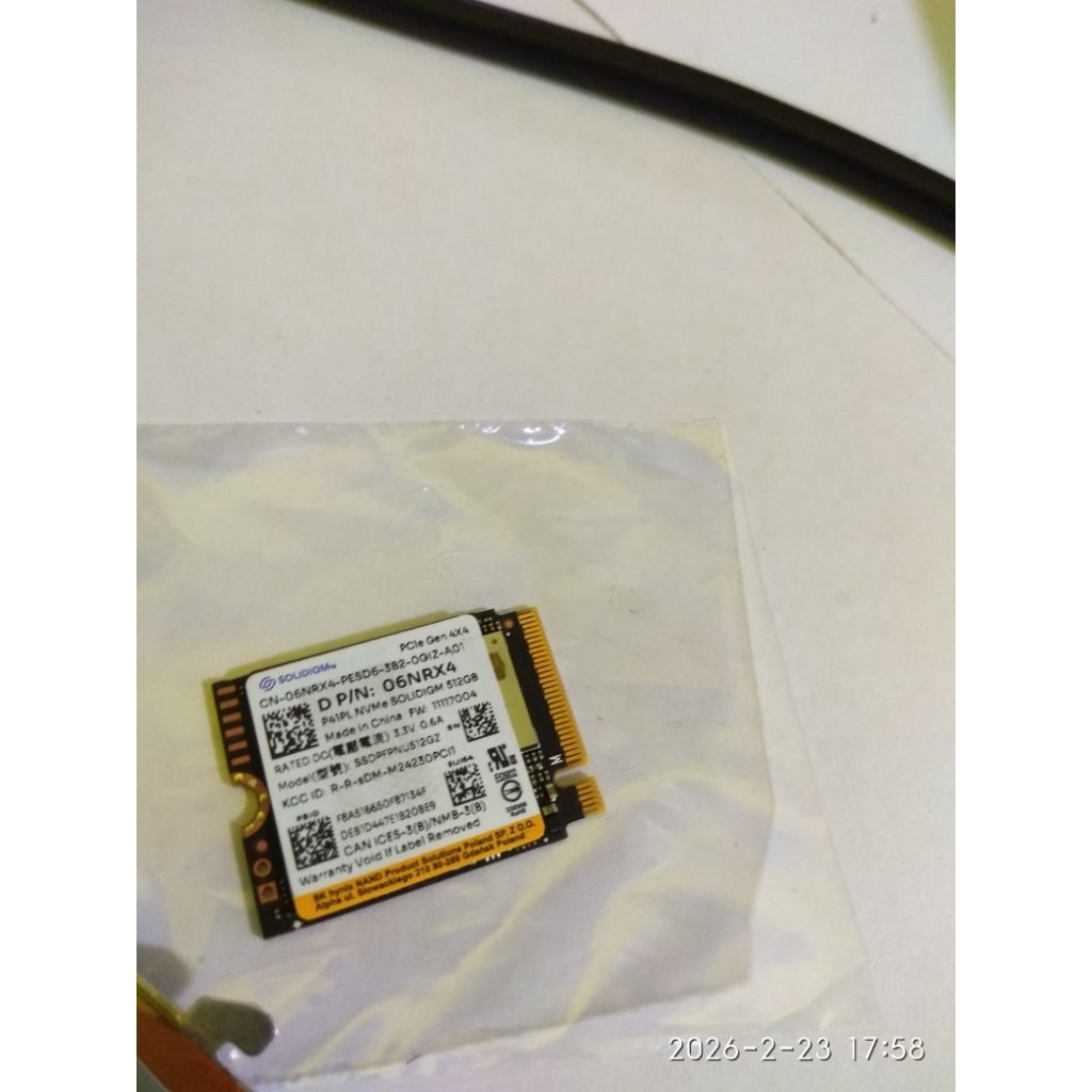Jual SSD NVME 512 GB gen 4 generasi empat merk SOLIDIGM SSD NVME PENDEK ...
