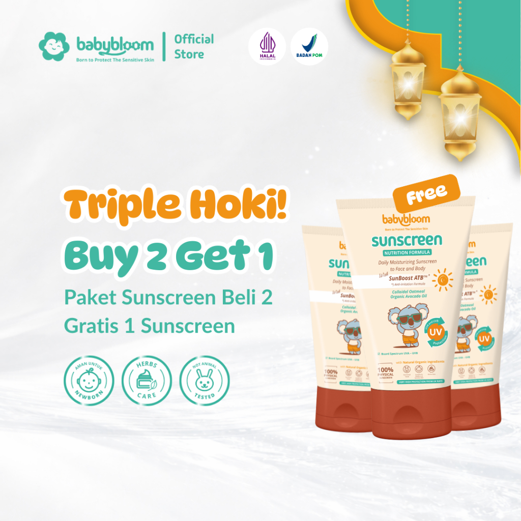 Jual Babybloom - Buy 2 Sunscreen Anak & Bayi SPF 50+ (PA++++) 50 gr ...