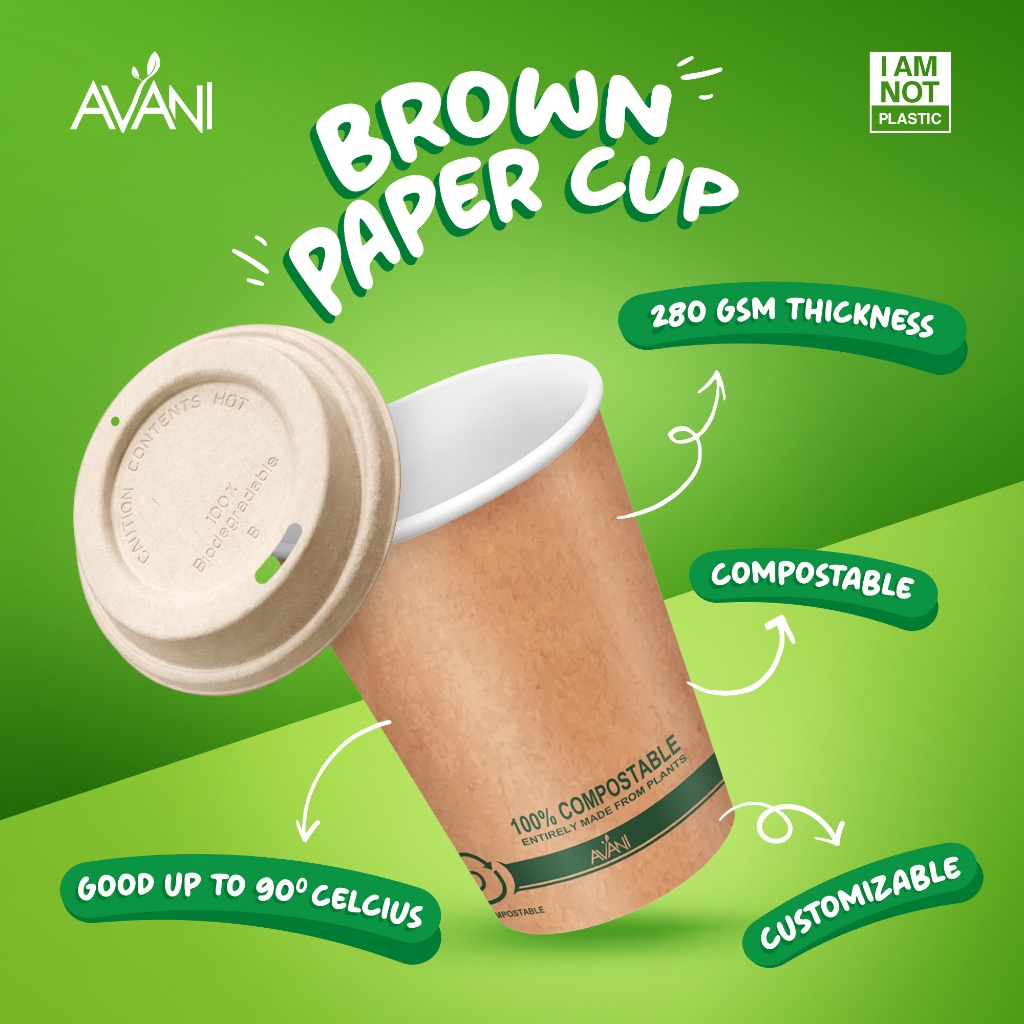 Jual Paper Cup + LID , Gelas dan tutup Ramah Lingkungan Tahan Panas dan ...