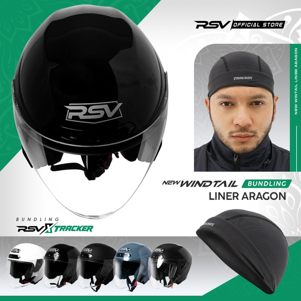 Jual [EXCLUSIVE COLLABORATION: RSV x TRACKER] - HELM RSV NEW WINDTAIL ...