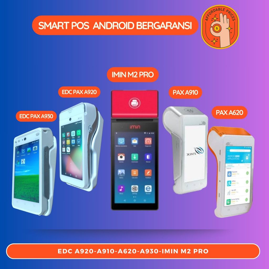 Jual Edc Pax A930 A910 A620 IMIN M2 PRO Spbu Pertamina | Shopee Indonesia