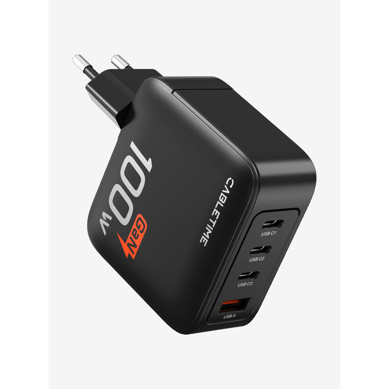 Jual Cabletime GaN PD Charger 20W-100W Fast Charge G100B || Cabletime ...