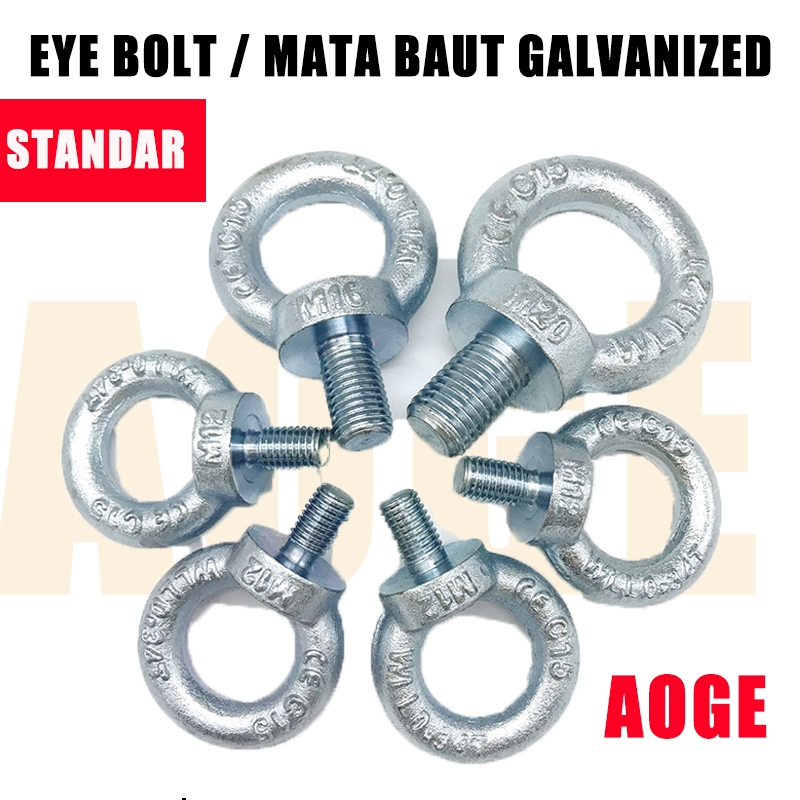 Jual Eyebolt M6 M8 M10 M12 M14 M16 M18 M20 M22 / Eyebolt Eye Bolt ...