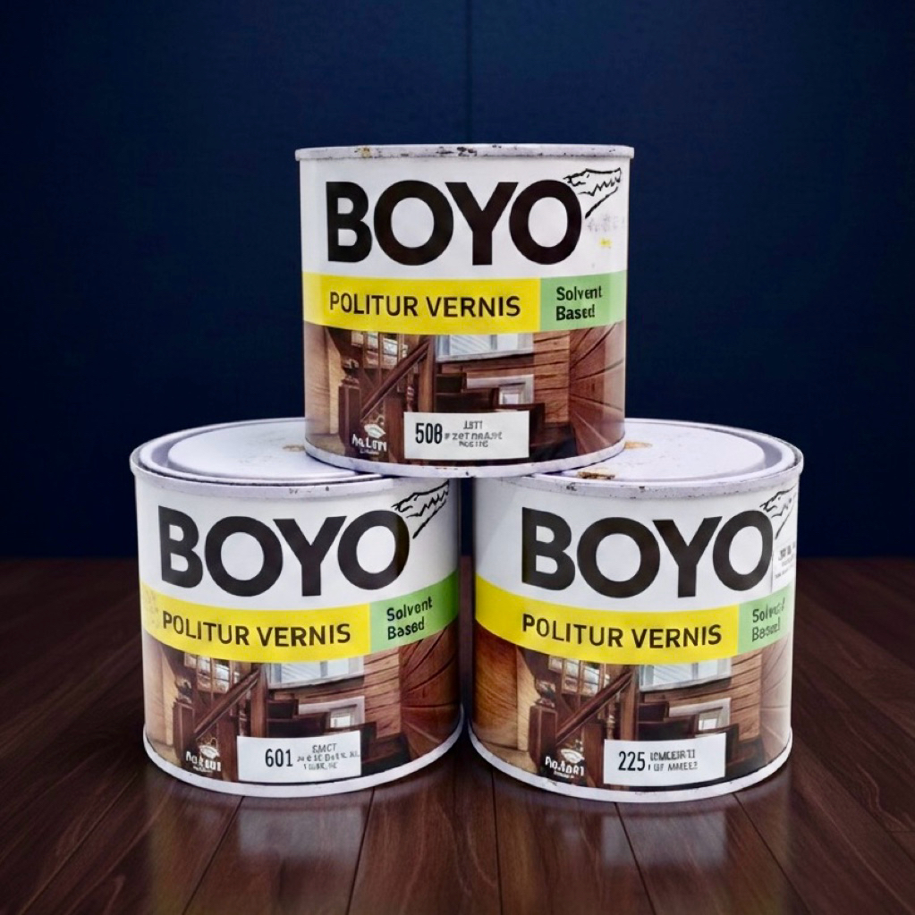 Jual BOYO POLITUR VERNIS SOLVENT BASED 500ml - VERNIS PLITUR BOYO ...