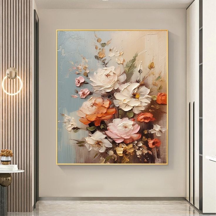 Jual Lukisan Abstrak Modern Art Bunga - Hiasan Ruang Tamu 150 x 100 cm ...