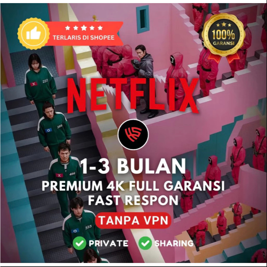 Jual Netflix 1 Bulan 4K UHD 100% Garansi Resmi | Shopee Indonesia